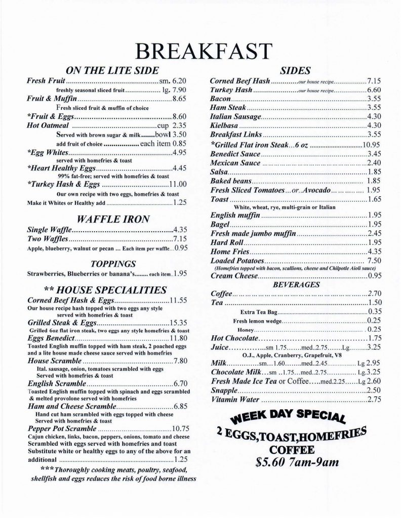 BREAKFAST - The Pepper Pot Restaurant